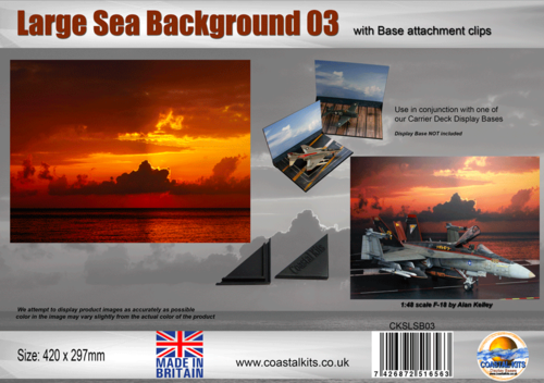 Coastal kits SLSB03 Large Sea Background 03 with attachment clips