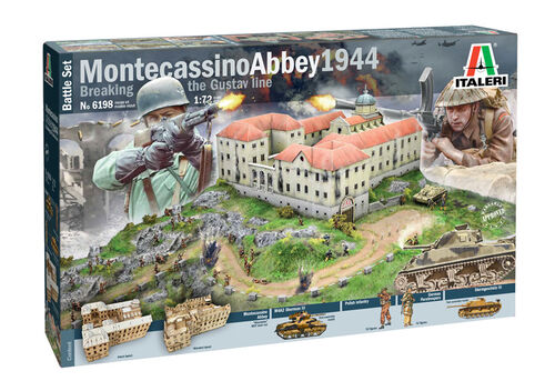 Italeri 6198 Monte Cassino Abbey 1944 Breaking the Gustav Line - BATTLE SET