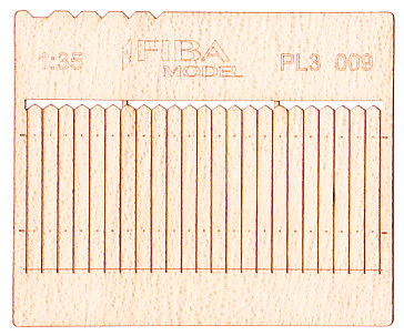 Model scene PL3-009 Stockade Fence - Short