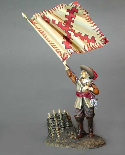 M-Model 32083 Officer With Banner Lutzen 1632