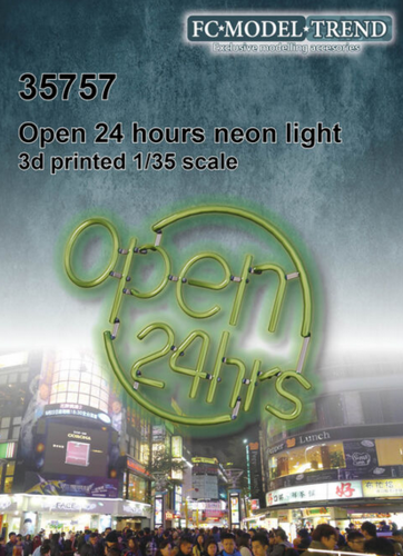 FC ModelTrend 35757 Open 24hrs, neon light