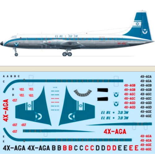 F-RSIN P4041 Bristol Britannia - El Al