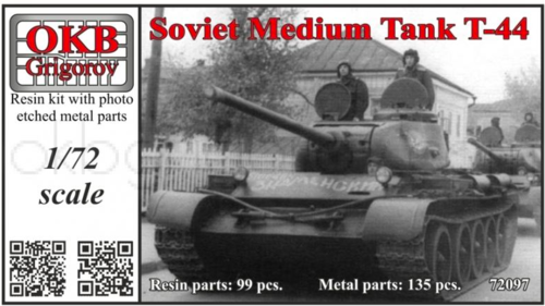 OKB Grigorov V72097 Soviet Medium Tank T-44