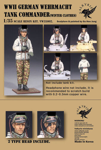 Valkyrie Miniatures 35002W WWII German Wehrmacht Tank Commander