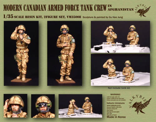 Valkyrie Miniatures 35008 Modern Canadian Armed Force Tank Crew in Afghanistan