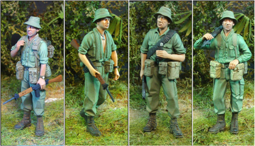 Callsign Models 35026 Australian Infantry Multipose set (4)