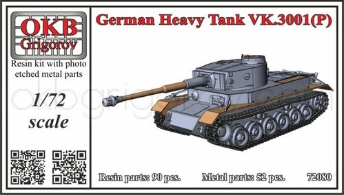 OKB Grigorov V72080 German Heavy Tank VK.3001(P)