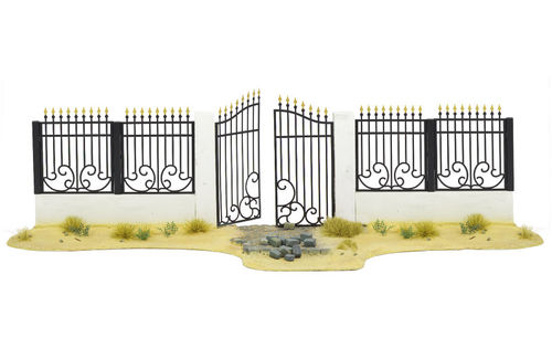 Matho Models 35086 Metal Fence A - big set with gate