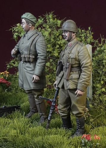 D-DAY miniature studio 35137 WWII Belgian soldiers, Belgium 1940