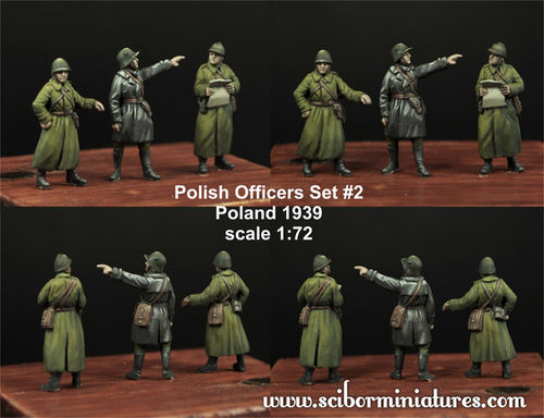 Scibor Monstrous Miniatures 72HM0018 Polish Officers 1939 Set #2 (3)