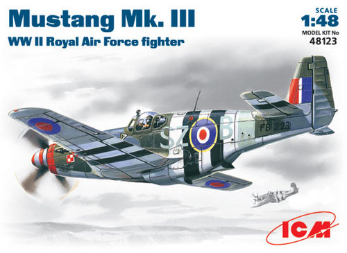 ICM 48123 Mustang Mk. III WWII RAF fighter