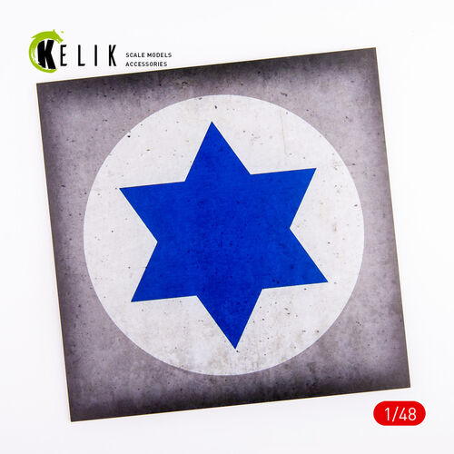 KELIK KS48034 Israel Roundel - Acrylic 3mm (240x240mm) (190g)