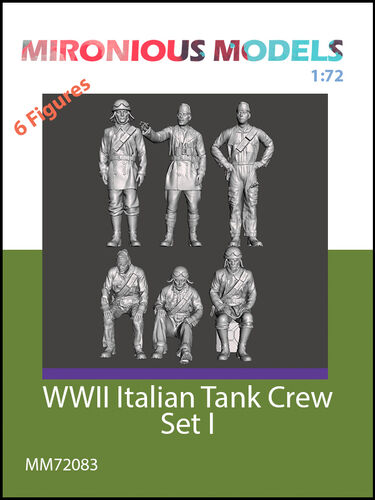 Mironious Models 72083 WWII Italian Tank Crew Set I