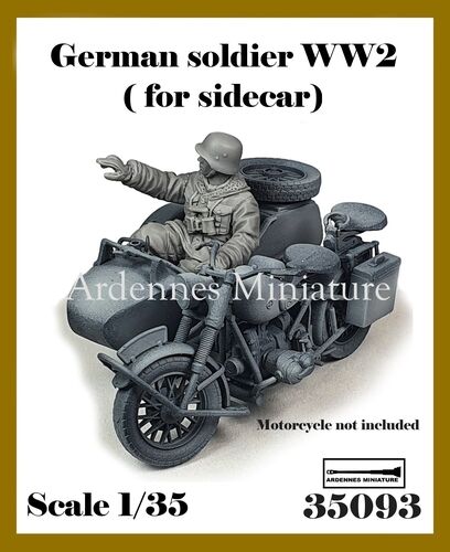 Ardennes Miniature 35093 German Soldier WW2 (For Sidecar) Vol. 1