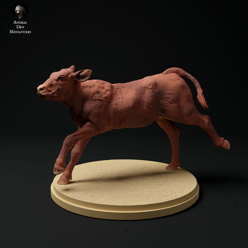 EMP3D 35130339 Bydło Red Devon - cielak biegnący (1 sztuka)