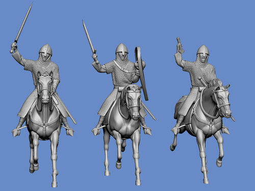 Germania-Figuren 72-NOR-0001 Norman Knight Attacking On Horseback