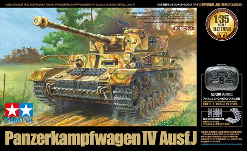 Tamiya 48218 RC German Tank Panzerkampfwagen IV Ausf.J (With Control Unit)