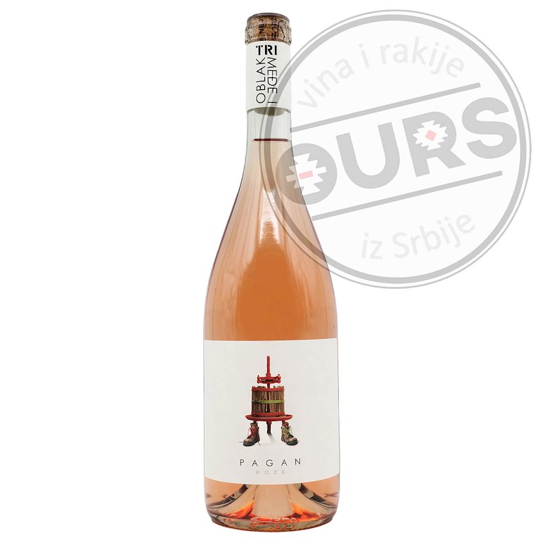 Tri Medje I Oblak Pagan Rose 0,75L