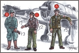 CMK F72042 Japan.Army Pilots+Mechanics WW II