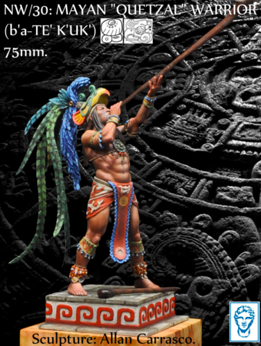 Alexandros Models NW-30 Mayan "QUETZAL" Warrior b'a-TE' K'UK'