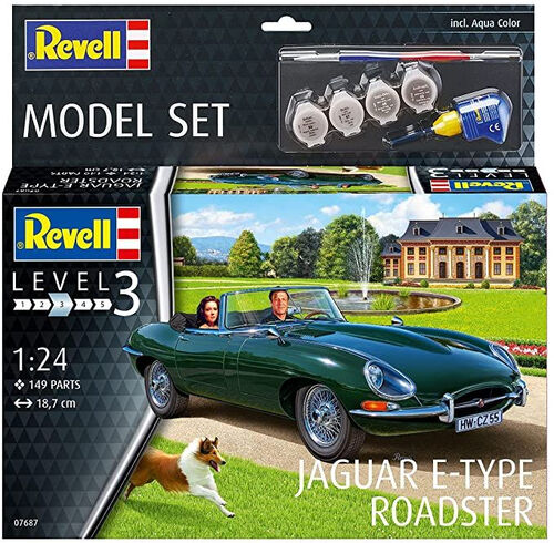 Revell 67687 Jaguar E-Type Roadster - Model Set