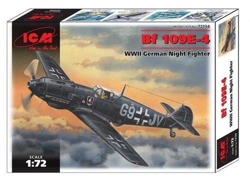 ICM 72134 Bf 109E-4 WWII German Night Fighter