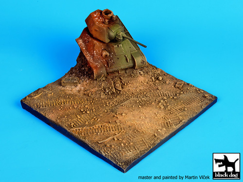 Black Dog D72004 Destroyed T34 base
