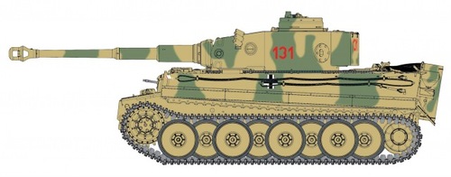 Dragon 6820 Tiger I "131" s.Pz.Abt.504 Tunisia (Smart Kit)