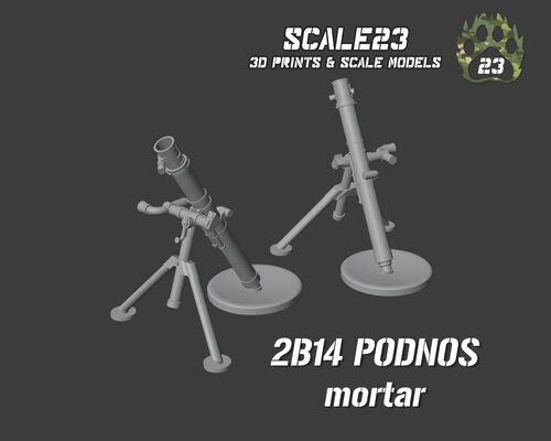 Scale23 72-U056 2B14 Podnos 82mm Mortar - 1pc