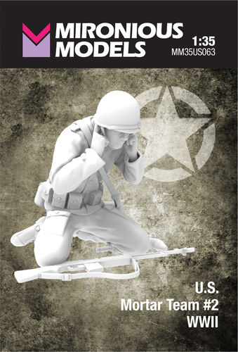 Mironious Models 35US063 U.S. Mortar Team #2 WWII