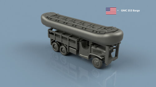 L'Arsenal 2.0 3D100351 GMC 353 Barge x4 - 3D Printed