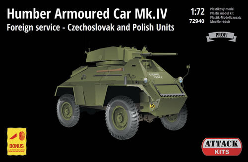 Attack 72940 Humber Armoured Car Mk.IV - Czechoslovak and Polish Units (Profi Line)
