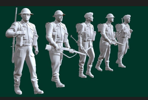 Peddinghaus-Decals 87F016 English Soldiers (5 Figures)