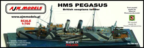 AJM Models 700-042 HMS Pegasus - British Seaplane Tender