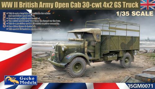 Gecko Models 35GM0071 WWII British Army Open Cab 30-cwt 4x2 GS Truck