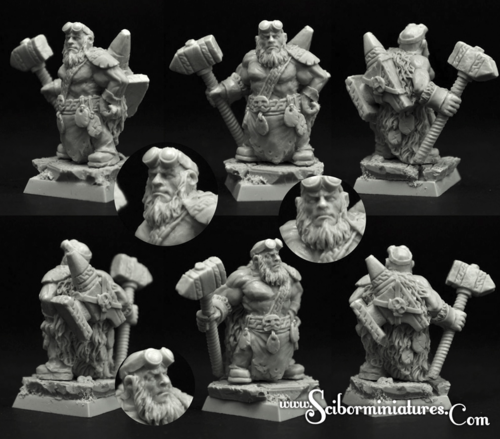 Scibor Monstrous Miniatures 28FM0228 Dwarf Blacksmith #2