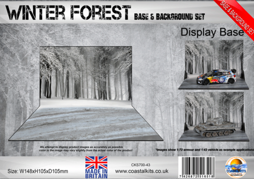 Coastal kits S700-43 Small Winter Forest Base & Background Set
