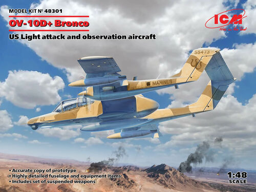 ICM 48301 OV-10D+ Bronco Light attack and observation aircraft