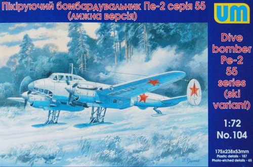 Unimodels 104 Dive Bomber Pe-2 55 series (ski variant)