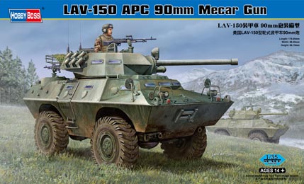 Hobby Boss 82421 LAV-150 APC 90mm Mecar Gun