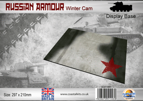 Coastal kits AFV301 Russian Armour Winter Cam Display Base 297 x 210mm