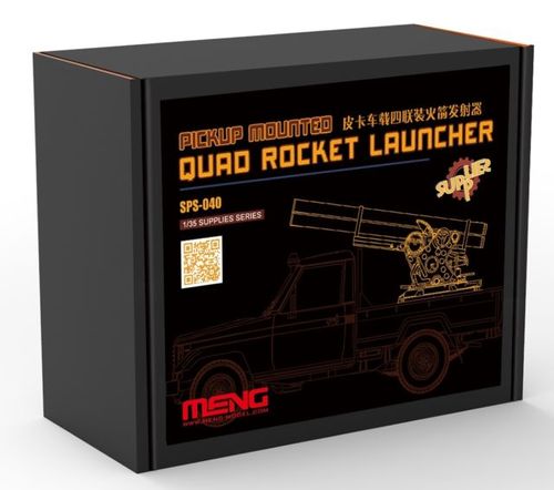 Meng Model SPS40 Pick-Up Mounted Quad Rocket Launcher