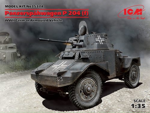 ICM 35374 Panzerspähwagen P 204 (f), WWII German Armoured Vehicle