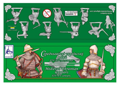 Kit-Soldiers 32012 Medieval Ukrainian Warriors / XIV-XV Century (packed in a poly bag / no box)