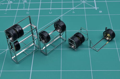 Madworks N-019 Diorama Series: Tire Racks (2 sheets in set)