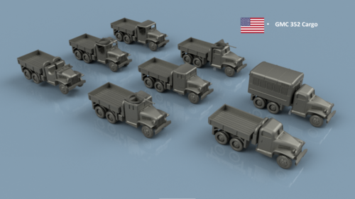 L'Arsenal 2.0 3D400347 GMC 352 Cargo - 3D printing (10 pcs)
