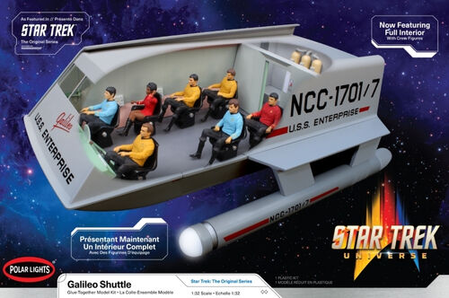 Polar Lights 995 Star Trek - Galileo Shuttle with Interior