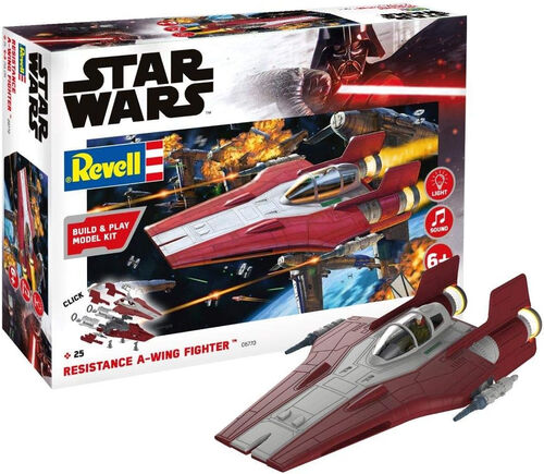 Revell 06770 Resistance A-Wing Fighter (Red) (Build & Play)