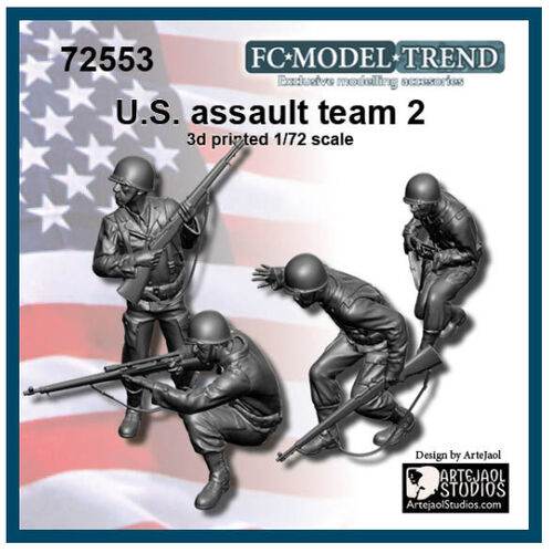 FC ModelTrend 72553 US WWII Assault Team Set 2 (3D-printed)
