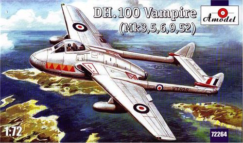 A-Model 72264 de Havilland 100 Vampire (MK.3,5,6,9,52)